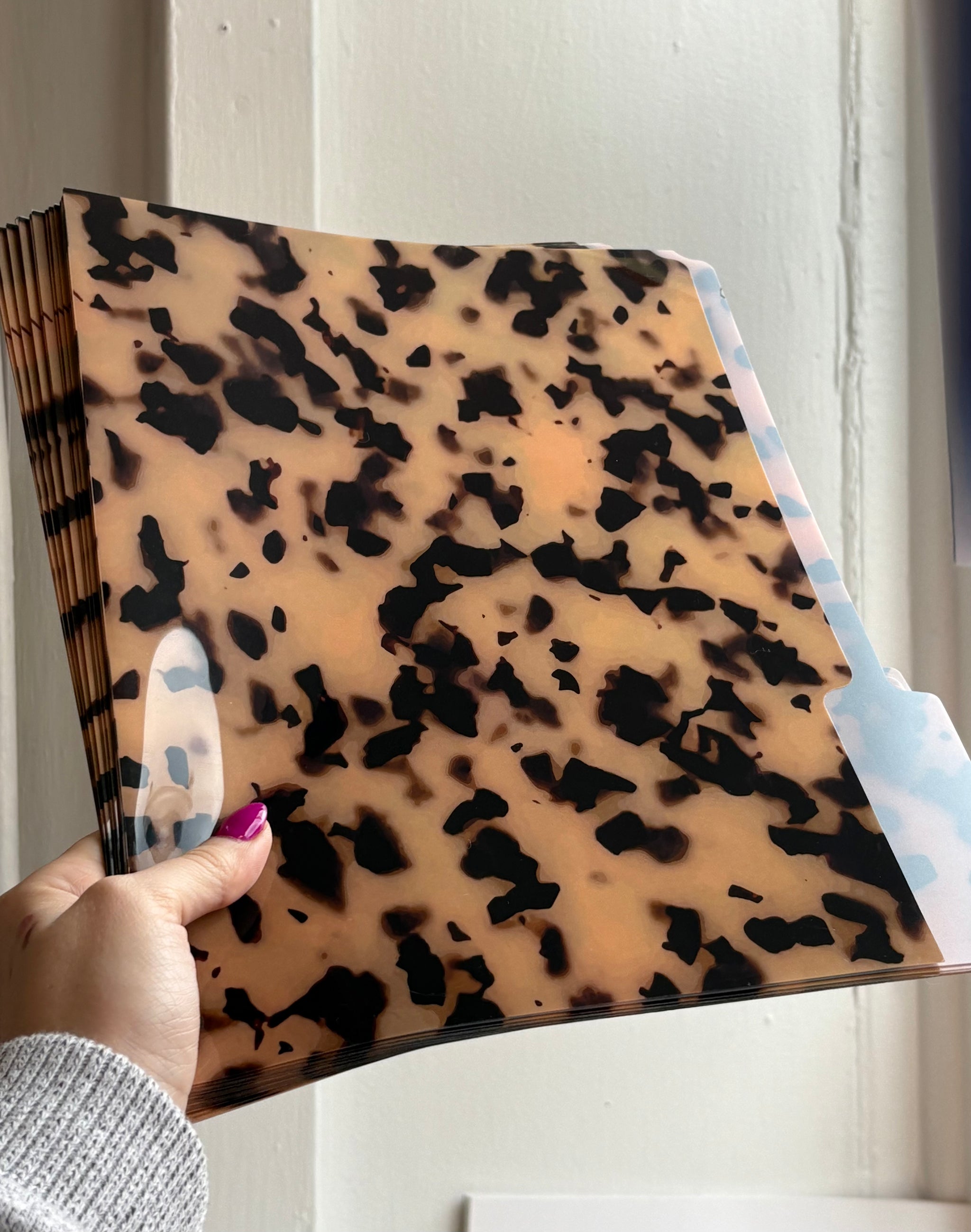 Blonde Tortoise Shell Folder