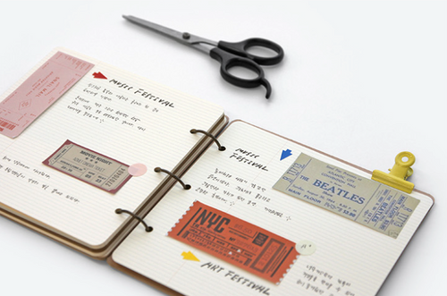 Small Open Book Diary / Sand Beige